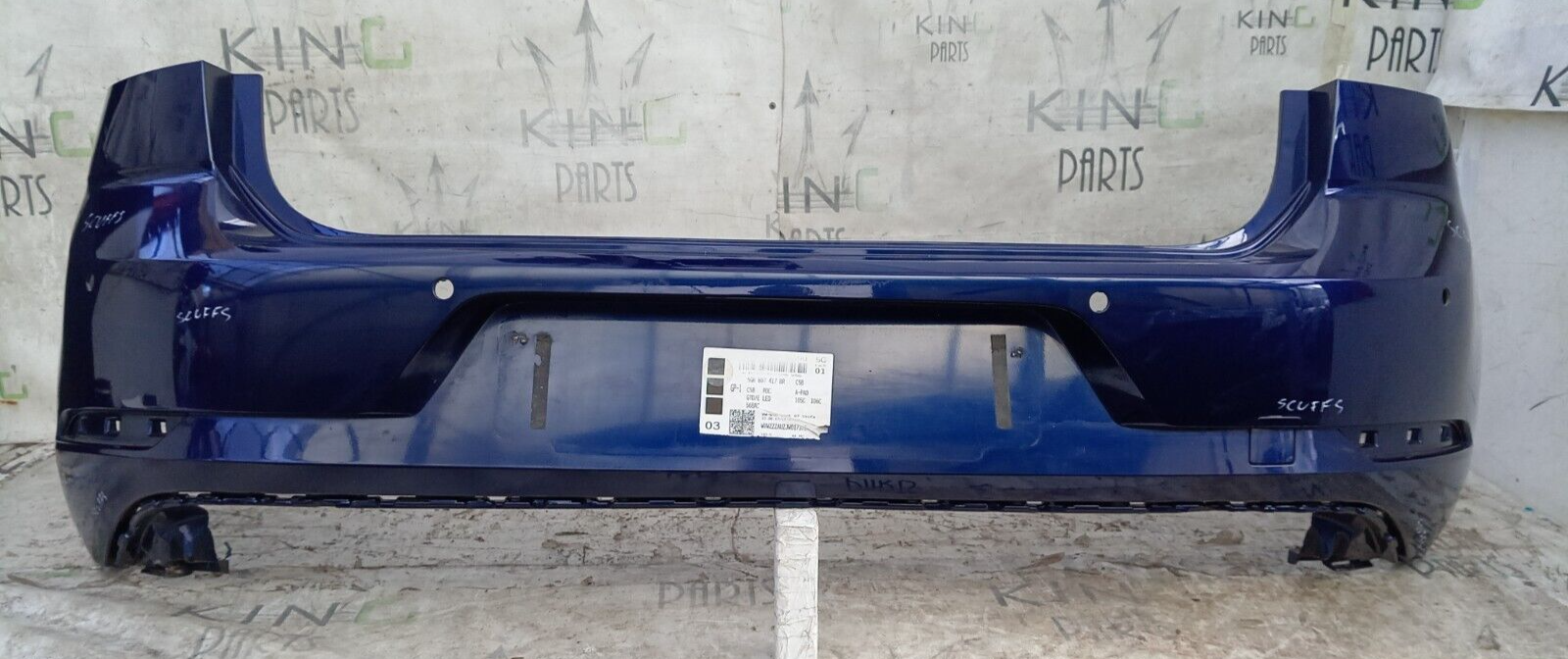 VW GOLF MK7 2013-2017 REAR BUMPER GENUNE PDC 5G6807421BK #AA8057