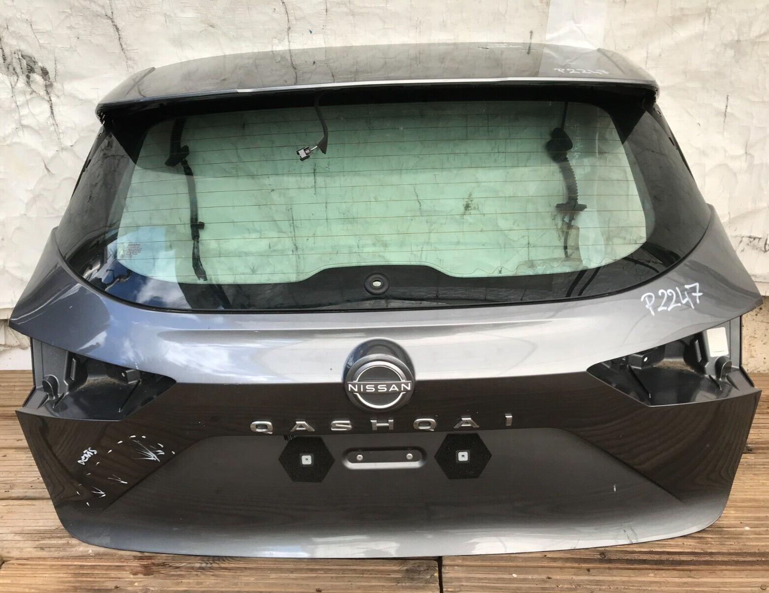 NISSAN QASHQAI J12 MK3 2021- REAR TAILGATE BOOT LID PANEL & WINDOW GLA