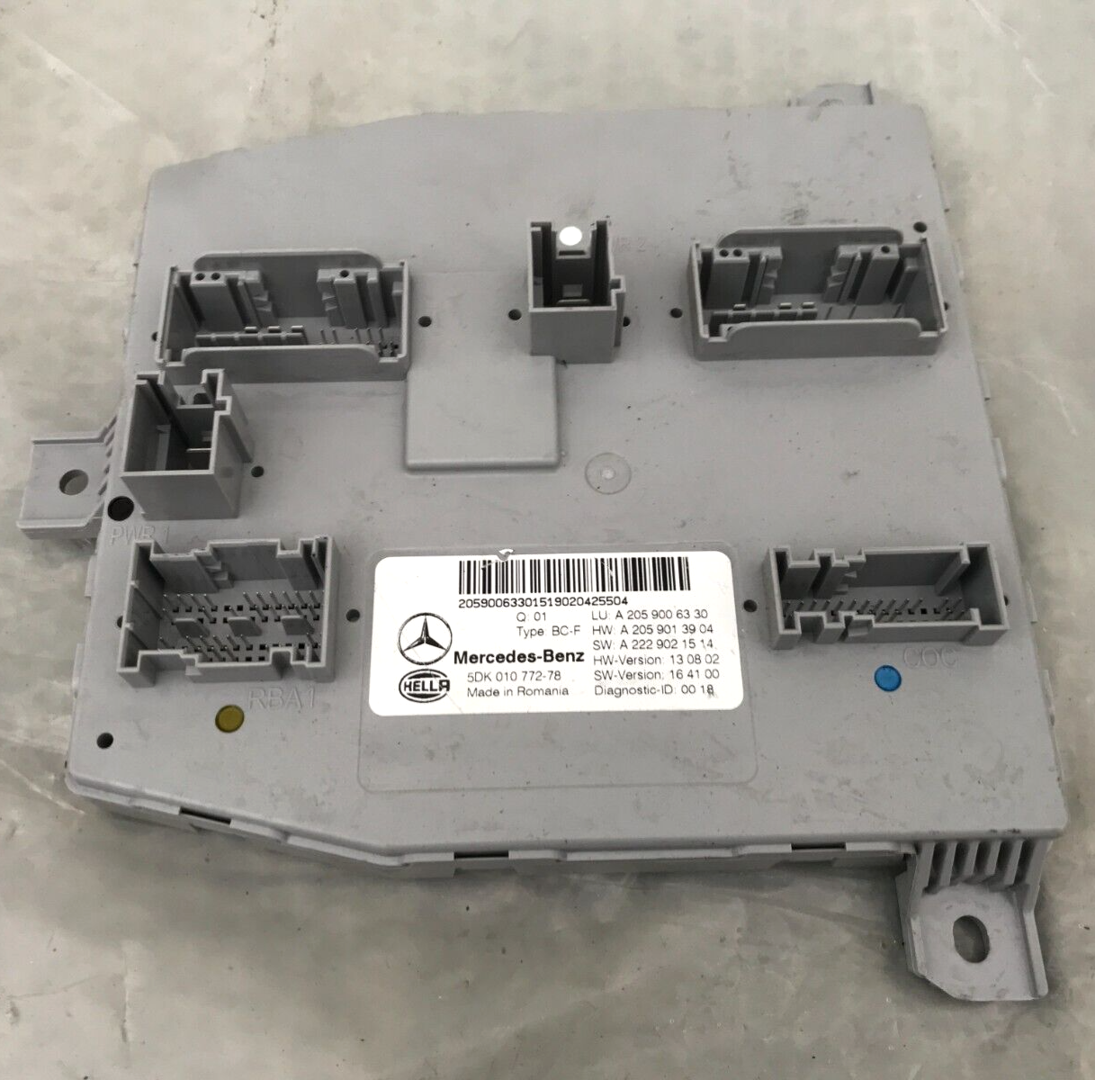 MERCEDES GLC X253 250 2016-21 FRONT CONTROL COMFORT UNIT MODULE SAM A2