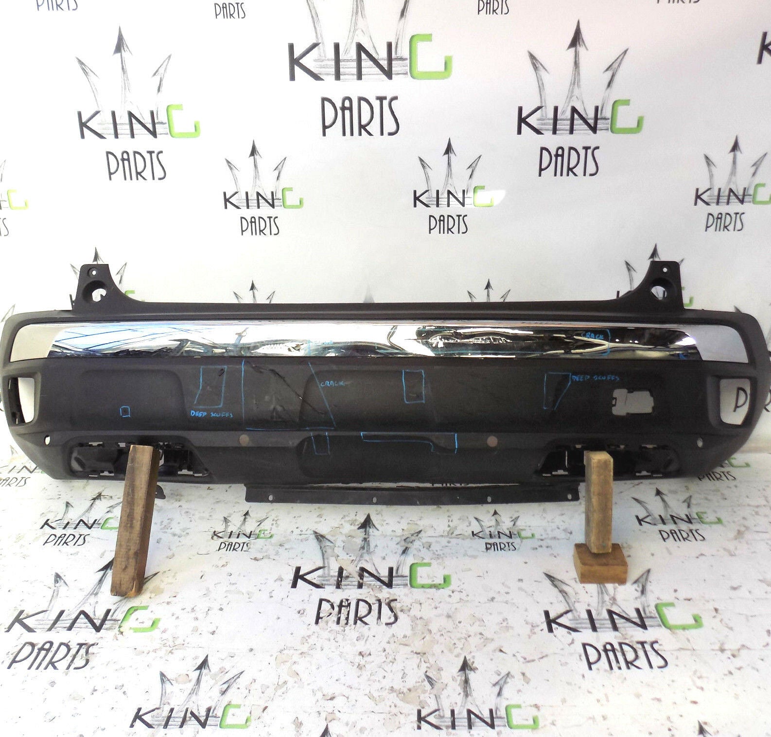 PEUGEOT 3008 II GT LINE 2017 BLACK REAR BUMPER GENUINE 9811865077 #B40