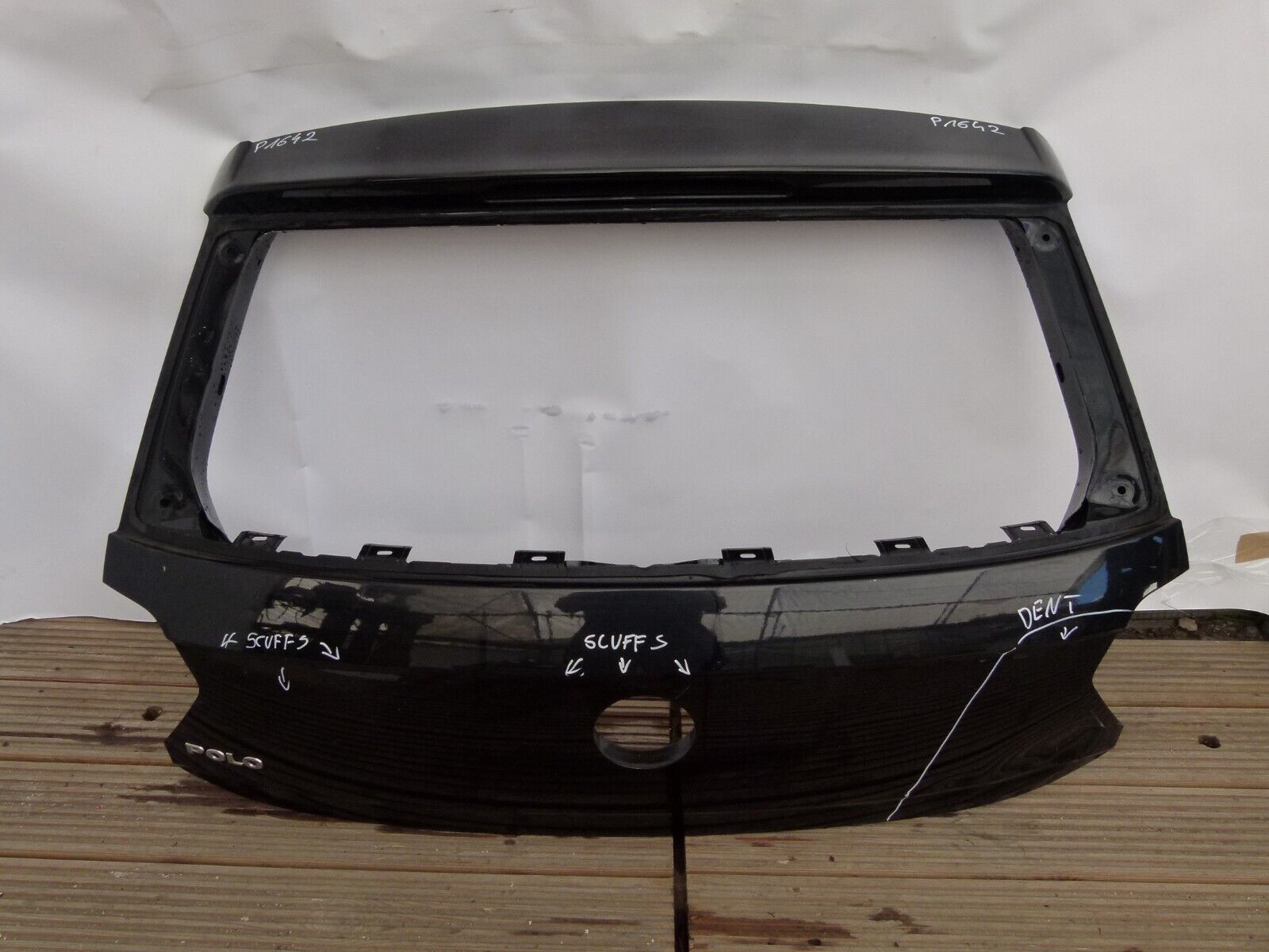 VW POLO MK6 AW 2018-ON GENUINE TAILGATE BOOTLID PANEL IN BLACK #P1642