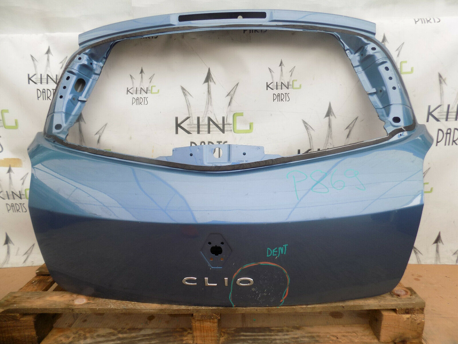 RENAULT CLIO MK3 TAILGATE BOOT LID BLUE #P869