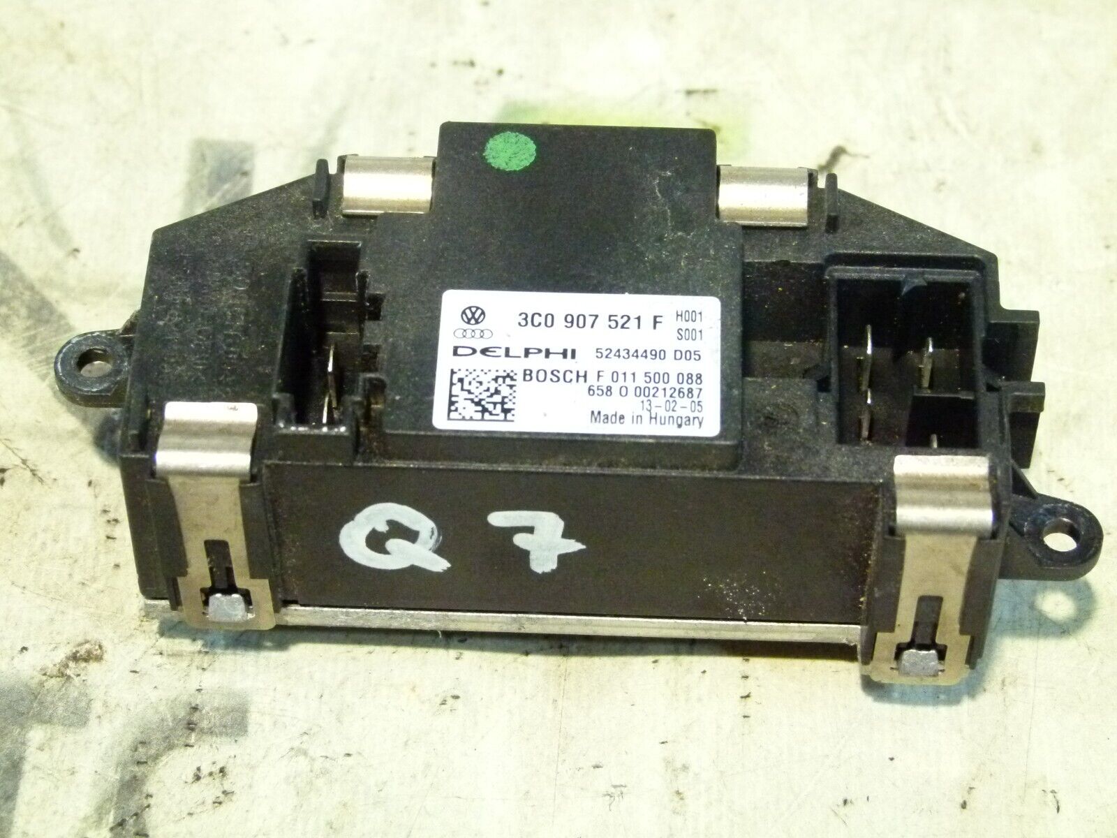 AUDI Q7 HEATER BLOWER MOTOR RESISTOR UNIT MODULE GENUINE 3C0907521F #Q