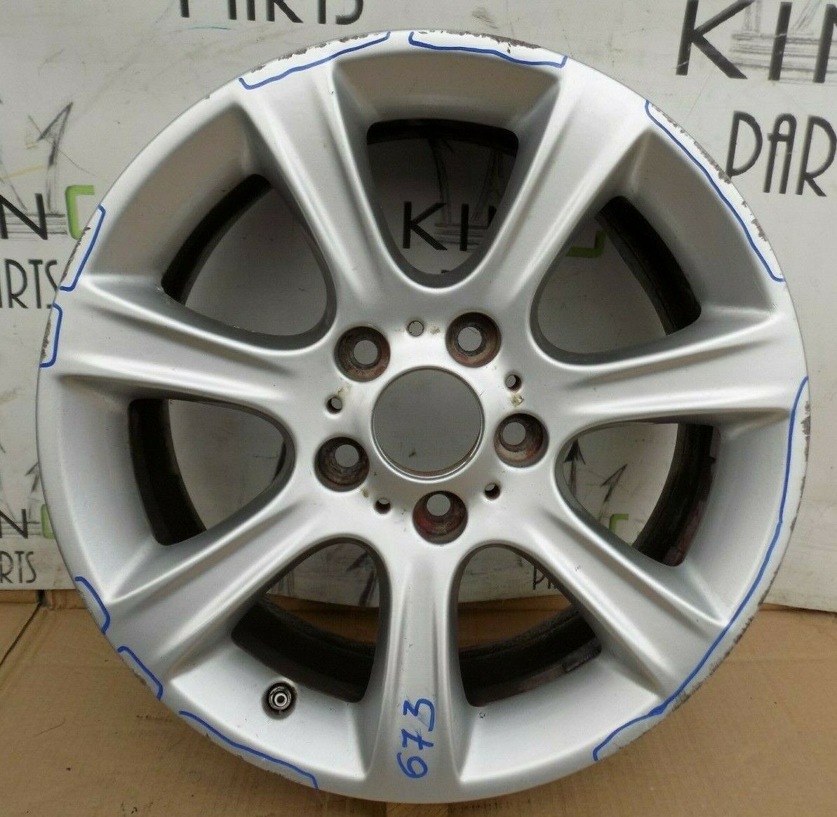 BMW 3 SERIES 17" INCH RIM ALLOY WHEEL 7.5J X17H2 *DAMAGE* SILVER 67962